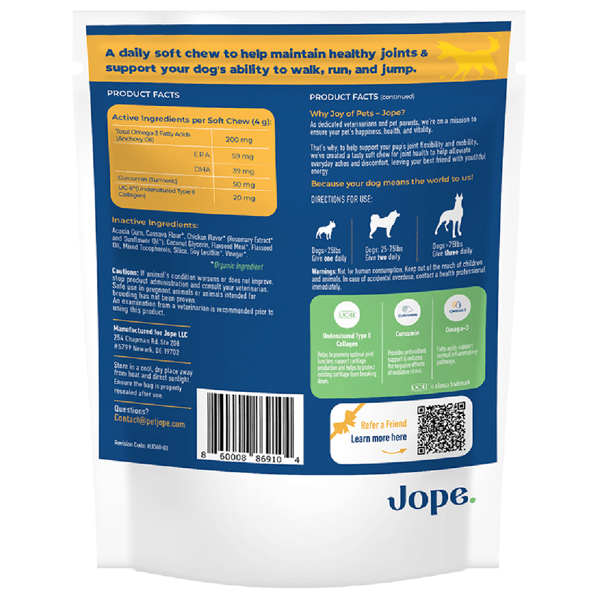 Jope Joint Supplement For Dogs- 59% Better Than Glucosamine – Journeys ...